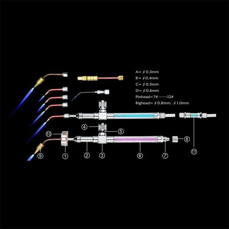 Universal Welding TorchesTorch Flame Welding Gun Copper Nozzle For HHO ...