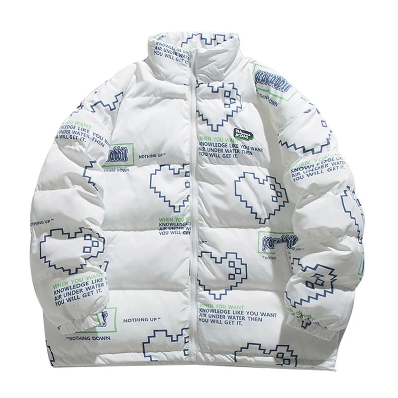 Japanese-Down-Jacket-Parkas-Men-Simplicity-Heart-Letter-Print-Padded ...