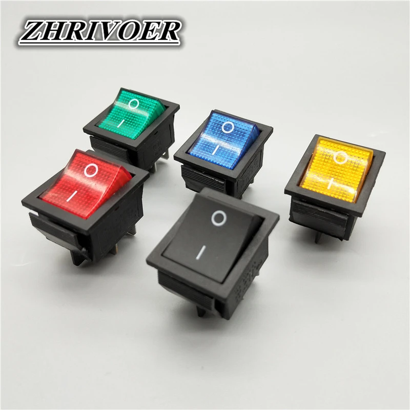 1/5pcs Kcd4 Rocker Switch On-off 2 Position 4 Pins / 6 Pins Electrical ...