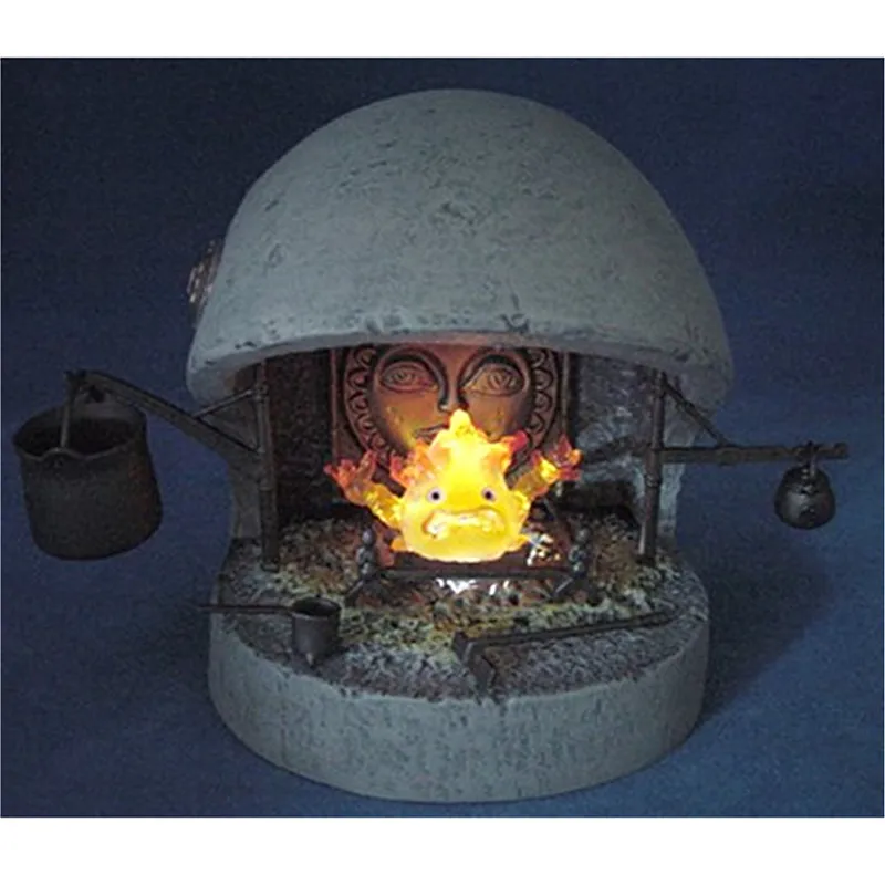 Anime Miyazaki Hayao Howl's Moving Castle Calcifer Fire Demon Furnace ...