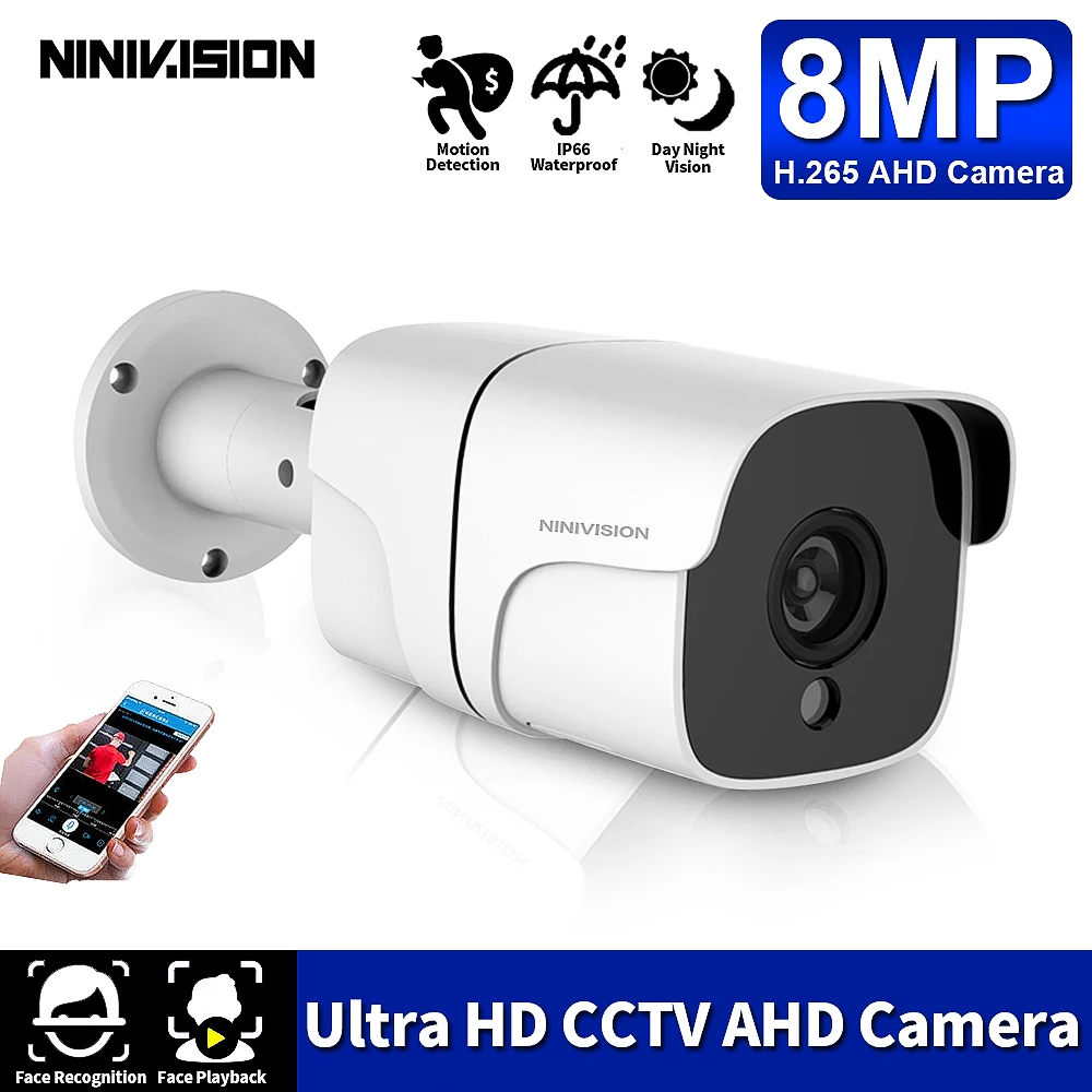 H.265 8MP AHD telecamera di sicurezza videosorveglianza telecamera per ...