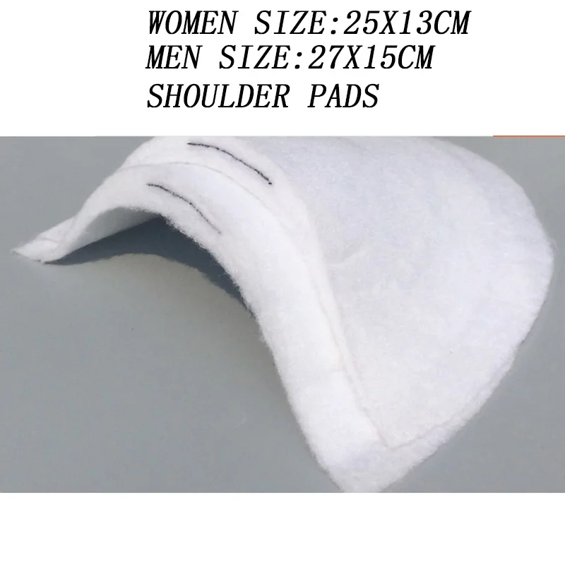 10pairs/lot 27X15 25X13cm white silk wadding thick shoulder pads for ...