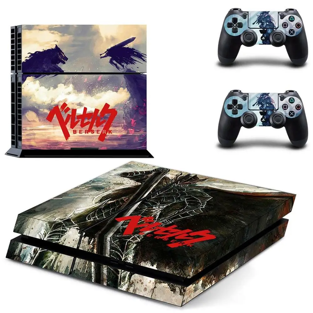 Berserk PS4 Skin Sticker Decal For PlayStation 4 Console & Controllers ...