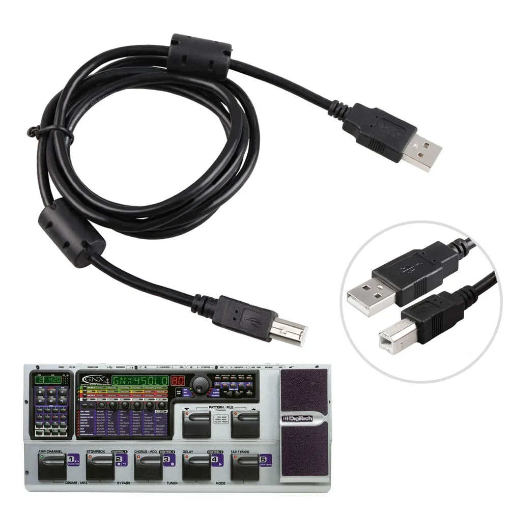 Professional-Electric-Guitar-Effects-Connector-USB-2-0-Square-Plug ...