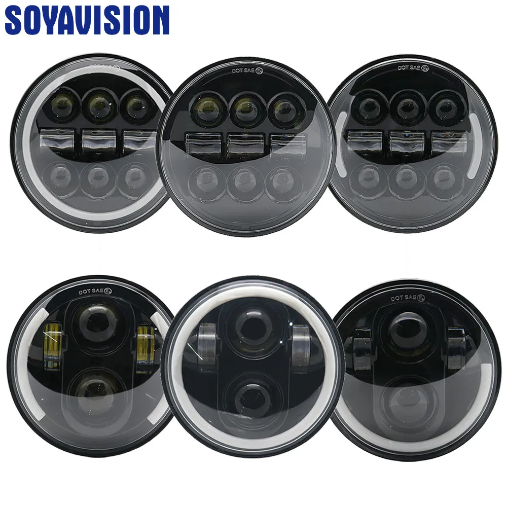 5-75-inch-High-Low-beam-projector-headlamp-5-3-4-LED-Headlight-DRL-Halo ...