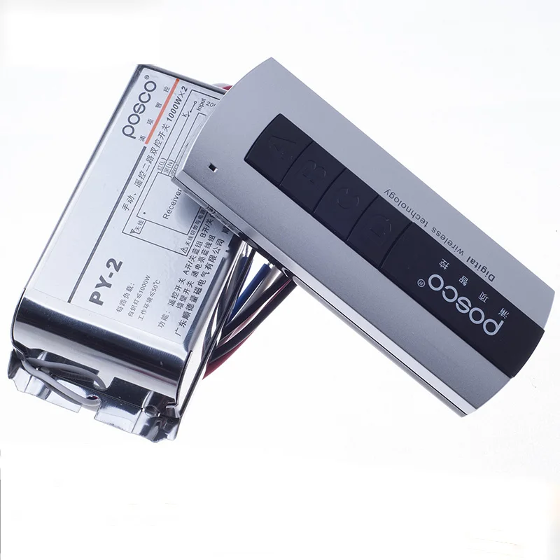 POSCO-Digital-Wireless-Remote-Control-Switches-AC220V-2-Ways-Smart ...