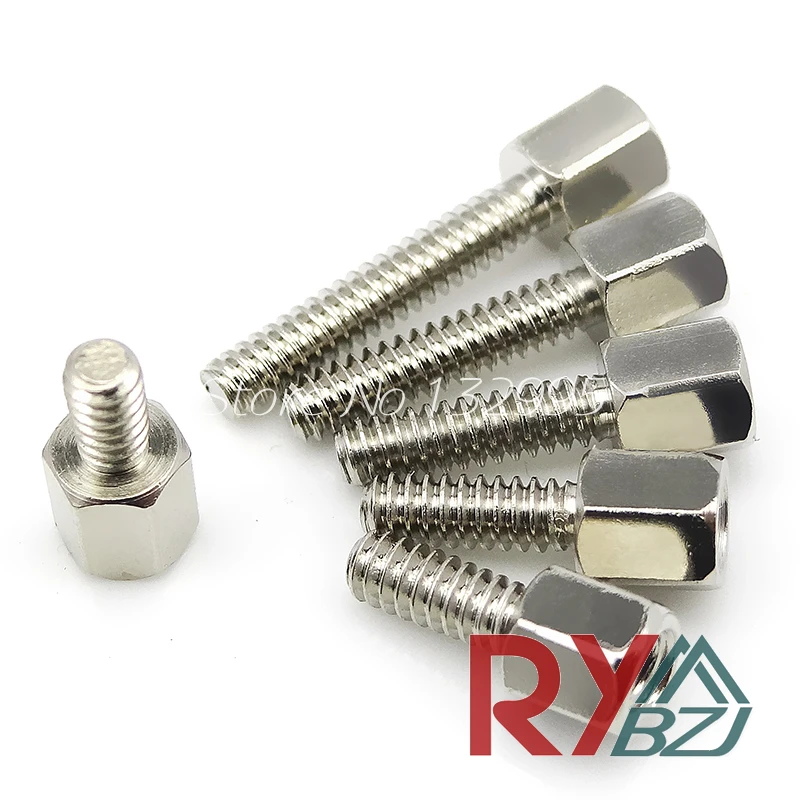 Brass-Standoff-Spacer-Nickel-plated-4-40-5-L-Length-L-5-16mm-High ...