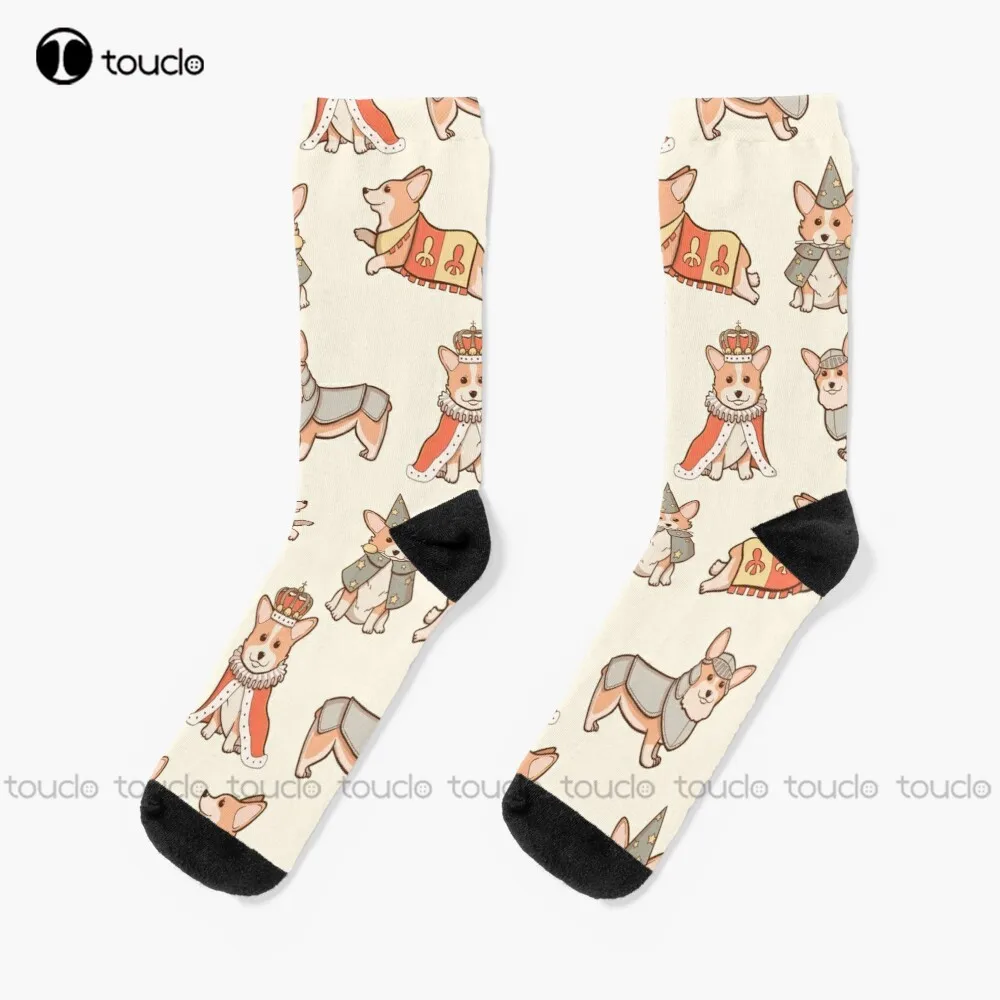 Medieval-Fantasy-Corgi-Corgi-Dog-Dogs-Medieval-Socks-Mens-Socks-Size ...