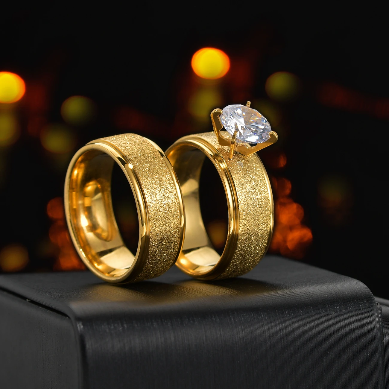 Stainless-Steel-8mm-Couple-Bling-Ring-Zircon-Wedding-Rings-for-Couple ...