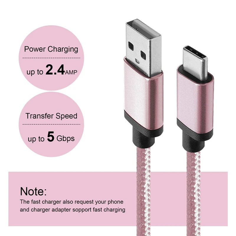 Usb-кабель типа C для быстрой зарядки Xiaomi 9t Redmi note 8 LG Q Stylo 4 Q8 Q9 Q7 G6 plus Q8S ...