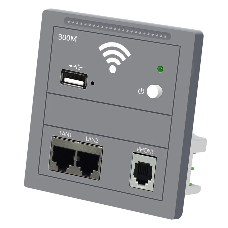 300 MBit/s Dual-LAN-Ports mit rj11-Telefon USB 802,3 af Poe 86-Typ ...