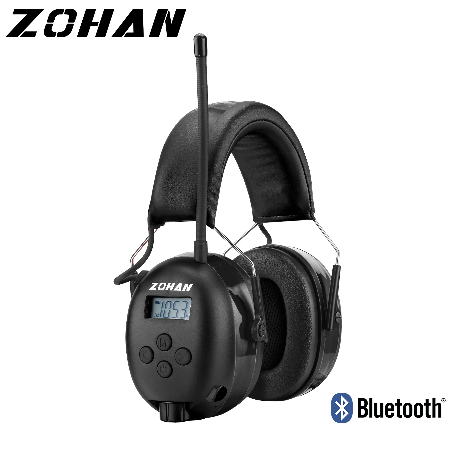 ZOHAN-orejeras-electr-nicas-con-Bluetooth-5-0-orejeras-de-Radio-AM-FM ...