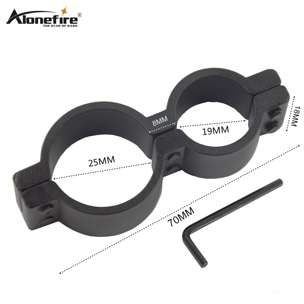 Alonefire Q39 19 to 25mm gun Barrel Adapter Holder Airsoft Rifle Shot ...