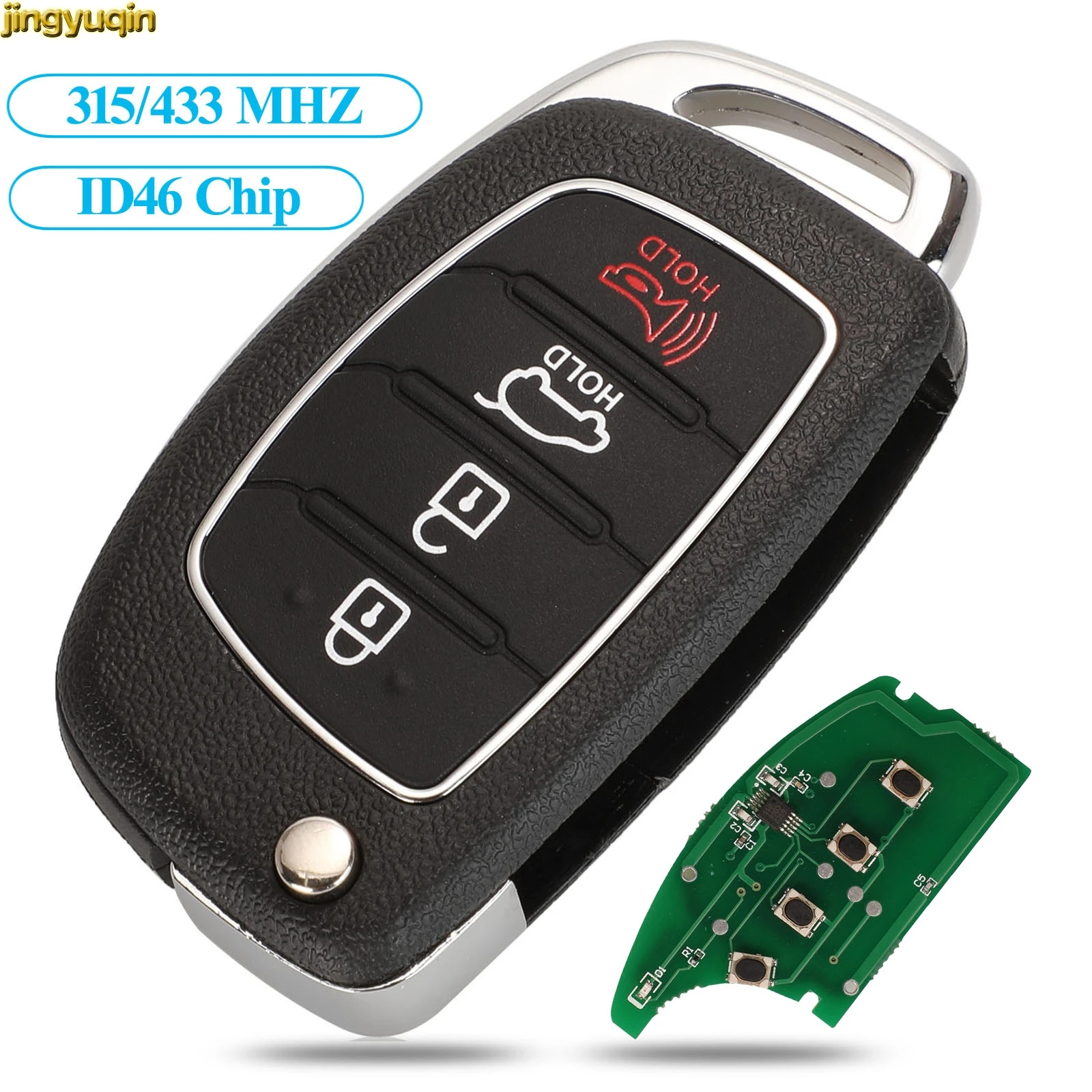 Jingyuqin-Remote-Car-Key-Control-315-433MHz-ID46-Chip-For-Hyundai ...
