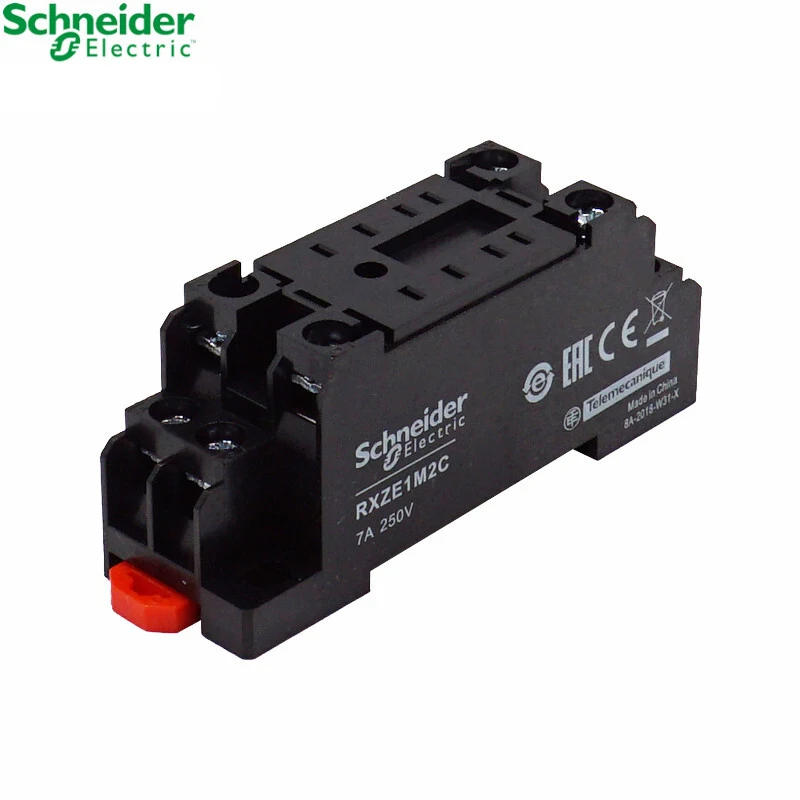 Schneider-Electric-RXZE1M2C-base-intermediate-relay-base-8-feet-Pin-7A-250V-with-RXM2-series ...