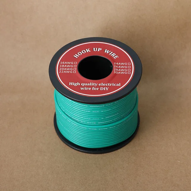30m/ roll Hook-up Stranded Wire 26 AWG UL3239 Flexible Silicone Wire ...