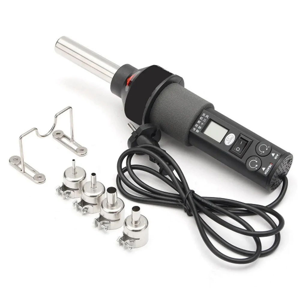 Portable-Heat-Hot-Air-Gun-BGA-Rework-Solder-Station-8018LCD-450W-Blower ...