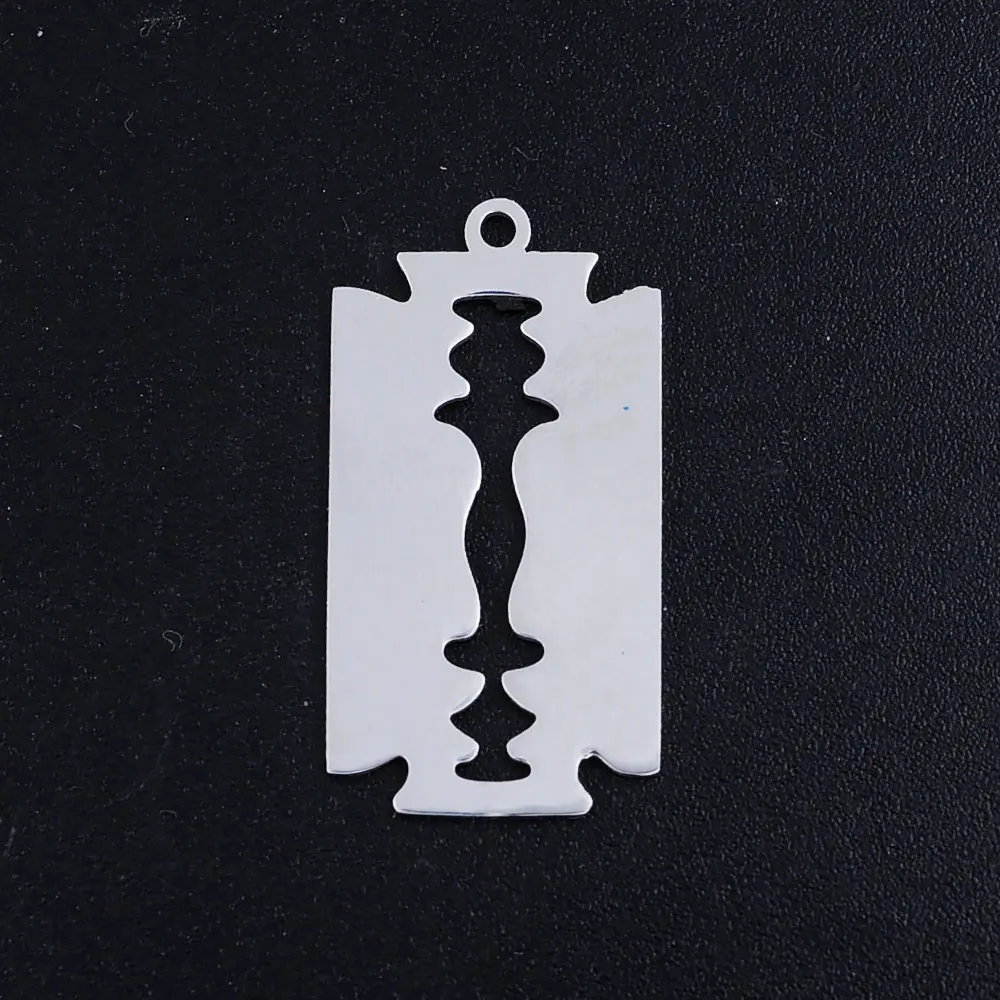 5pcs-lot-Razor-Blad-Stainless-Steel-Jewelry-Men-s-Pendant-DIY-Charms ...