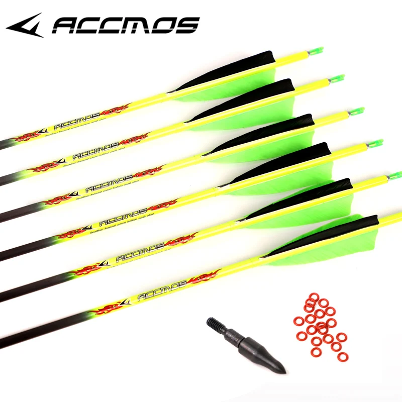 6-12pcs-Pure-Carbon-Arrows-ID6-2mm-Spine-300-340-400-500-600-700-800 ...