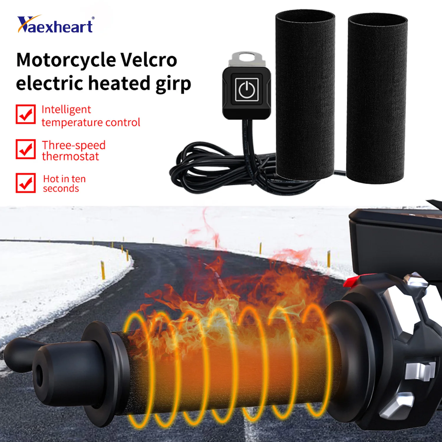 Motorcycle-Electric-Heated-Grips-Pads-Heat-Resistant-Tape-Heat ...