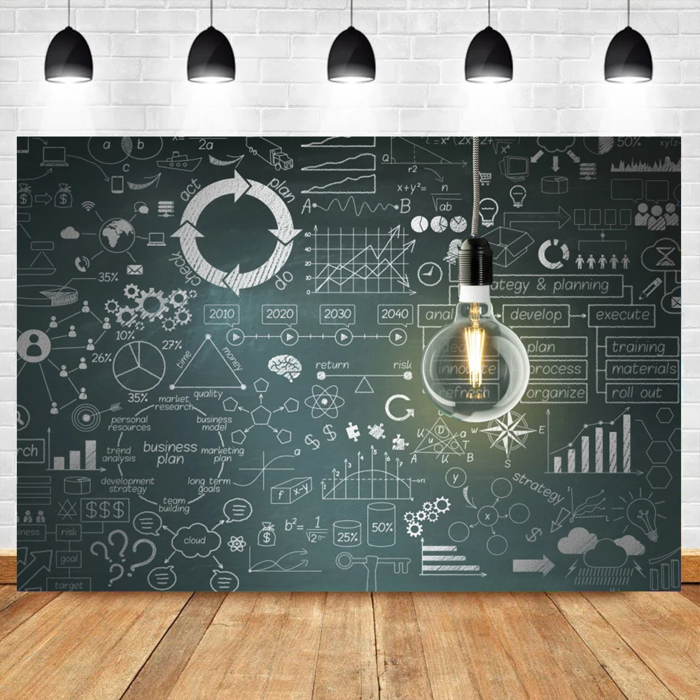 Laeacco Back To School Graduation Party Study Blackboard Baby Learning ...