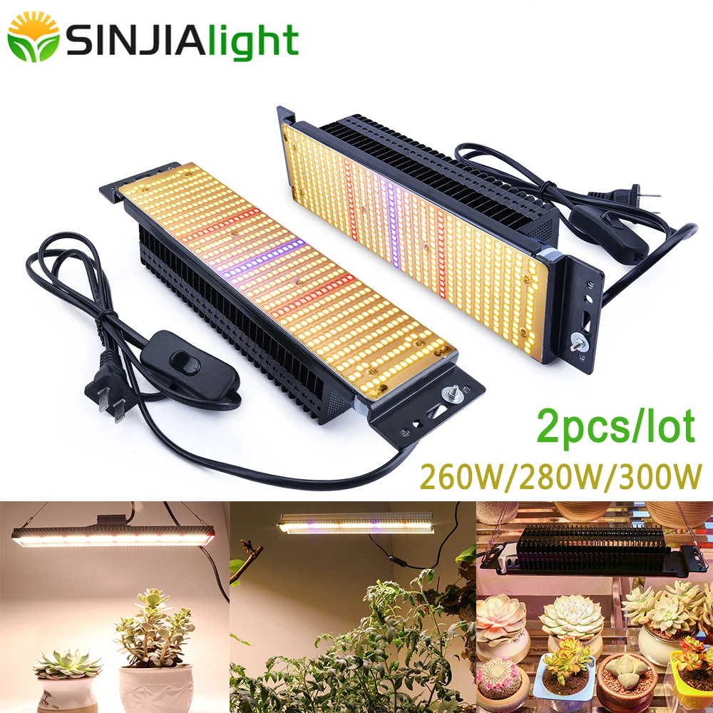 2PCS/Lot 260W 280W 300W LED Grow Light Full Spectrum Warm Lighting ...