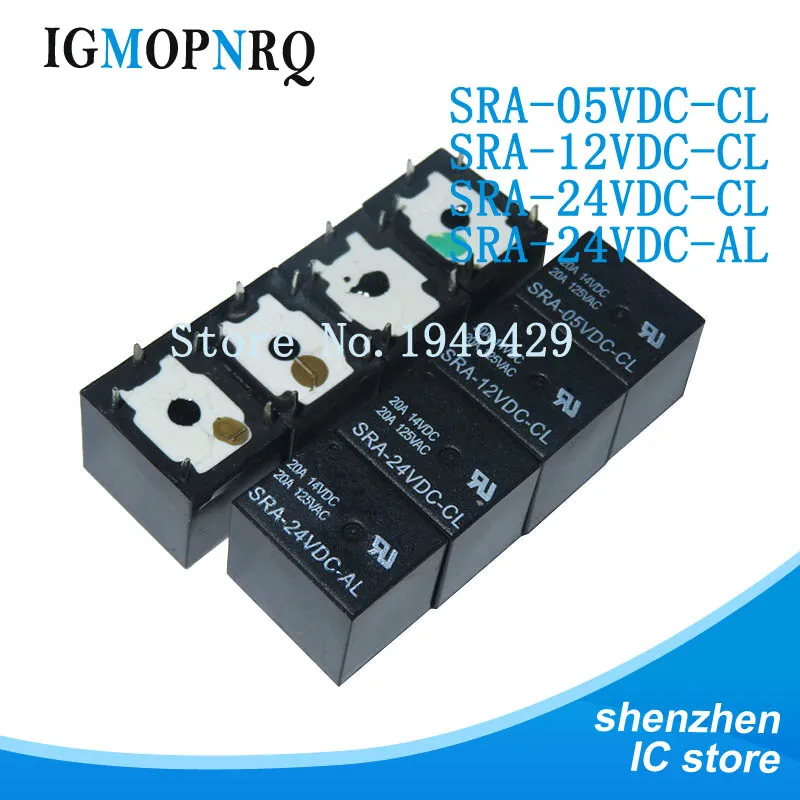 5PCS/LOT Relay SRA 12VDC CL SRA 05VDC CL SRA 24VDC CL SRA 24VDC AL ...