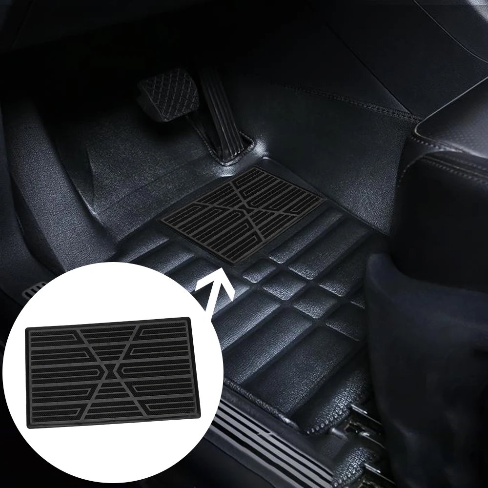 Car Mat Universal 25x16cm Black PVC Car Floor Pad Car Accessories Heel ...