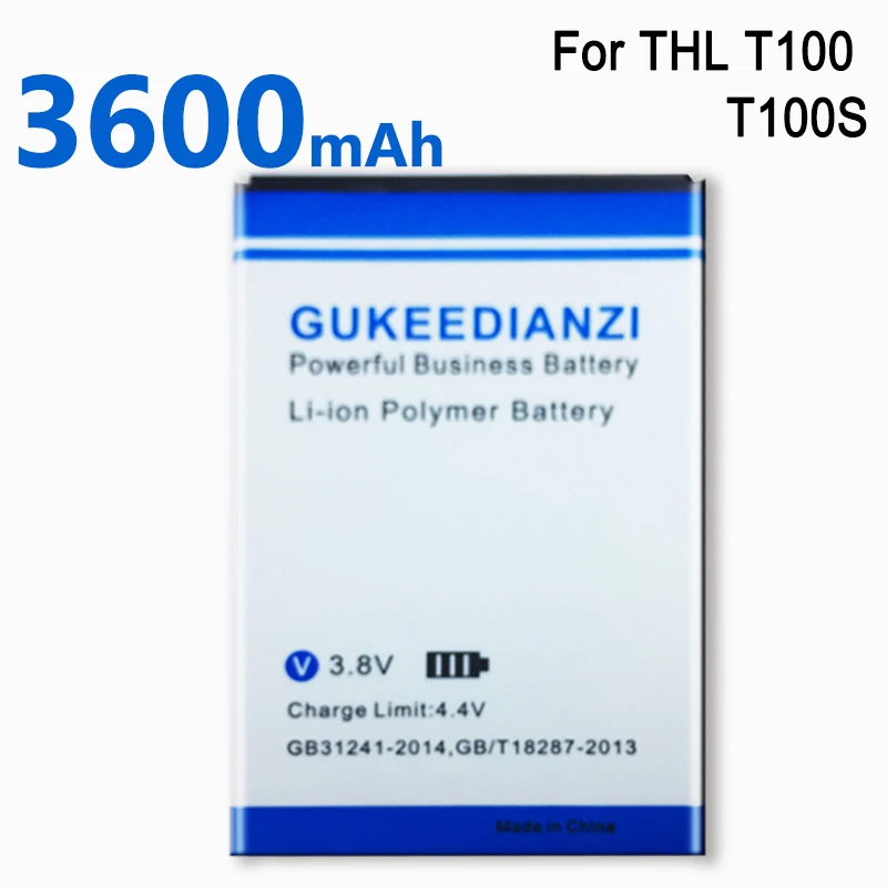 GUKEEDIANZI 3600mAh BT 01 Replacement Battery For THL T100 T100S T11 ...
