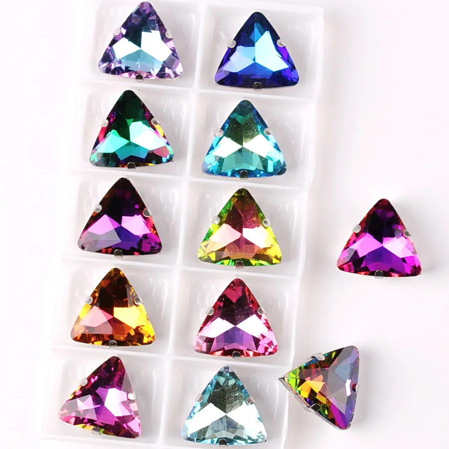 Triangle Rhinestones Claw | Glass Claw Settings | Crystal Triangle ...
