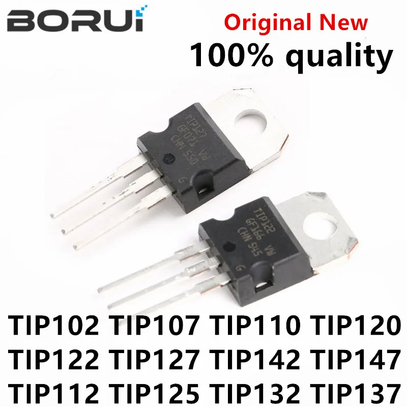 10PCS TIP102 TIP120 TIP122 TIP127 TIP142 TIP147 Transistor TIP142T TIP147T TIP105 TIP112 TIP125 ...