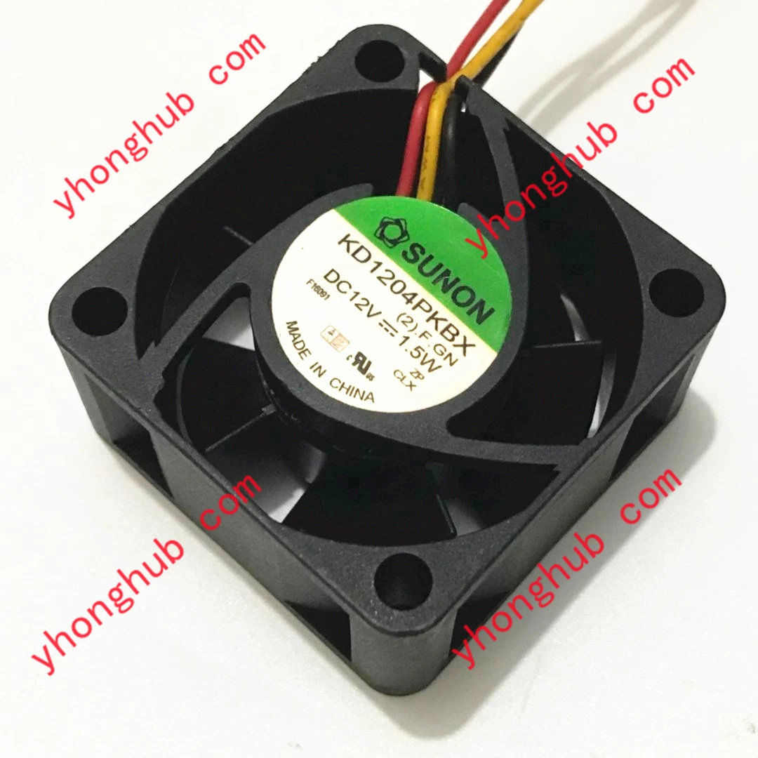 SUNON KD1204PKBX (2).F.GN DC 12V 1.5W 40x40x20mm 3 Wire Server Cooling ...