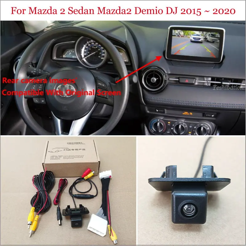 Car-Rear-View-Camera-28Pin-Adapter-Cable-For-Mazda-2-Sedan-Mazda2-Demio ...