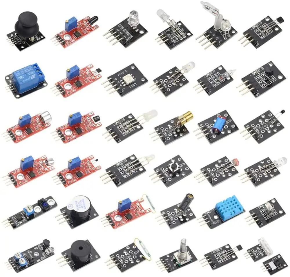 37-Sensors-Assortment-Kit-37-Sensors-Kit-Sensor-Starter-Kit-for-Arduino ...