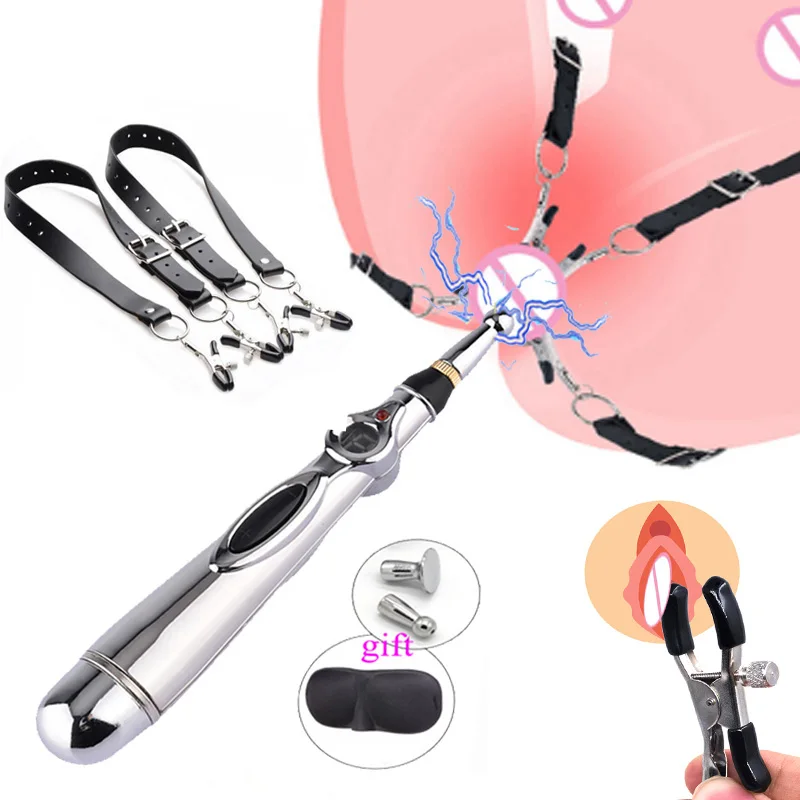 Brinquedos Sexuais De Choque El Trico Para Mulheres Labia Clip Mamilo