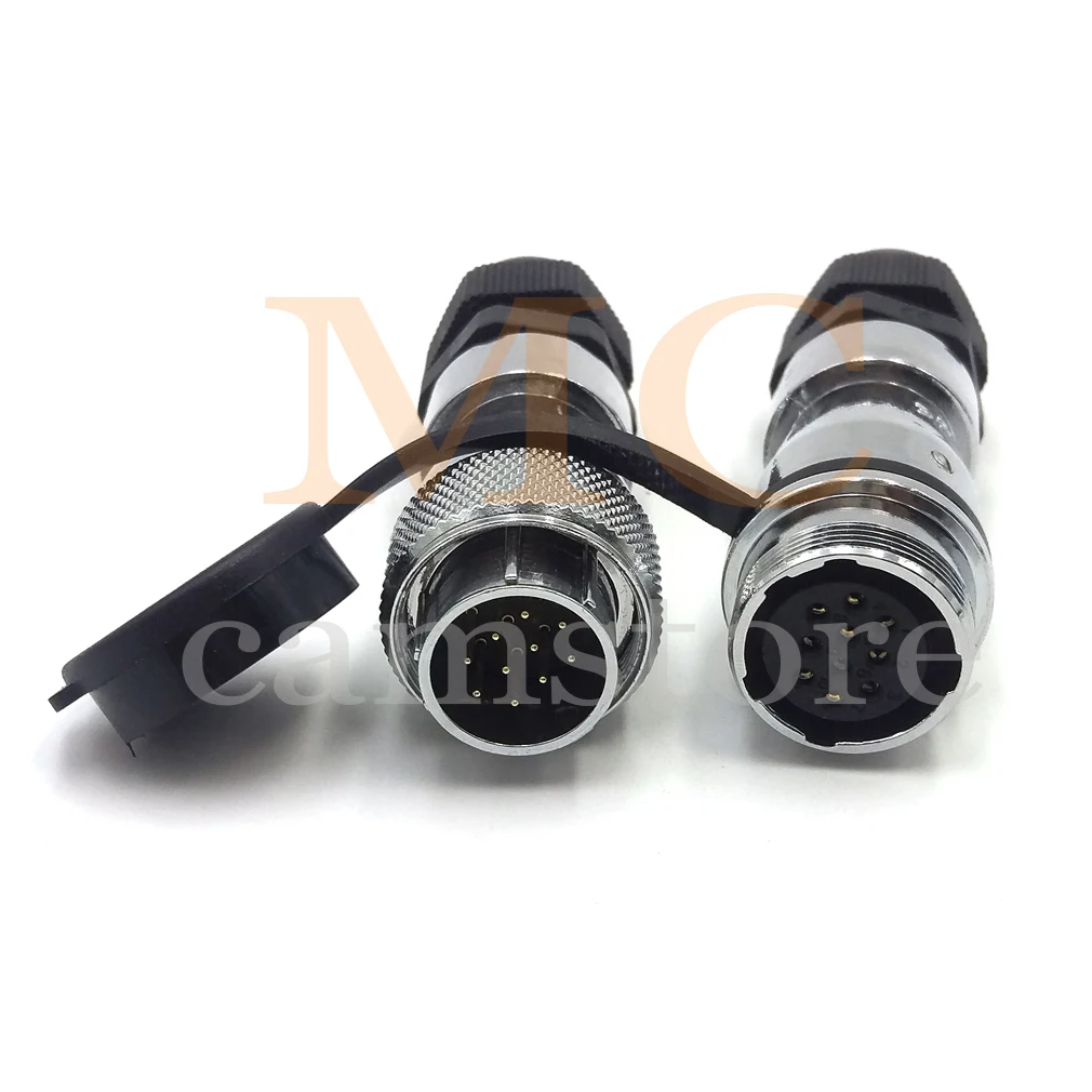 WS20 10 pin Industrial Electrical Power Cable Docking Connector, IP67 ...