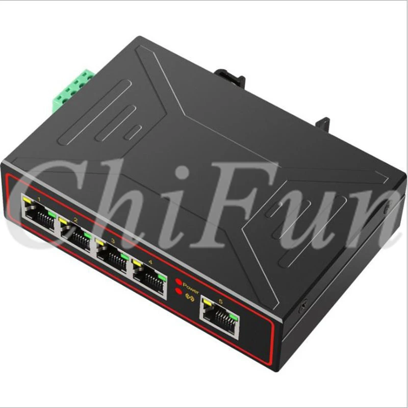 DIEWU-TXI-TXE173-5-port-quasi-industrial-switch-DIN-rail-network-cable ...
