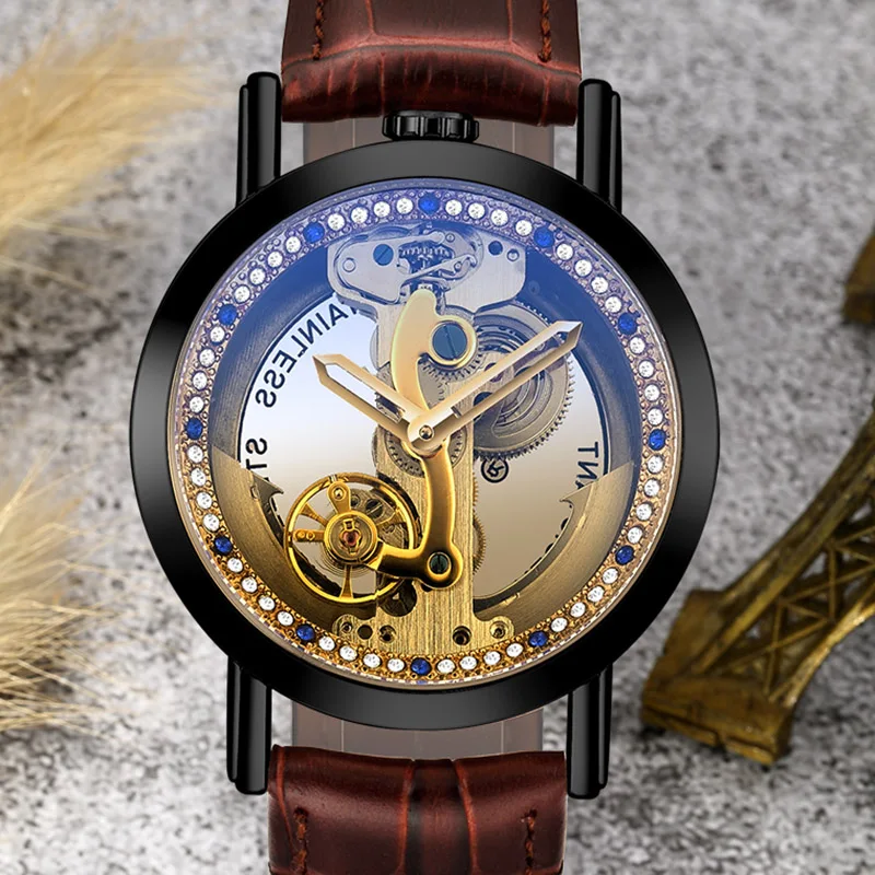 Shenhua-relojes-de-lujo-para-hombre-relojes-transparentes-huecos-a-la ...