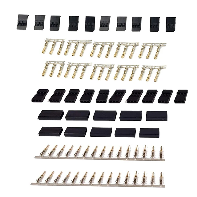Receiver Connector Plugs 10 Pair JR Hitec Style RC Servo Connector Kit ...