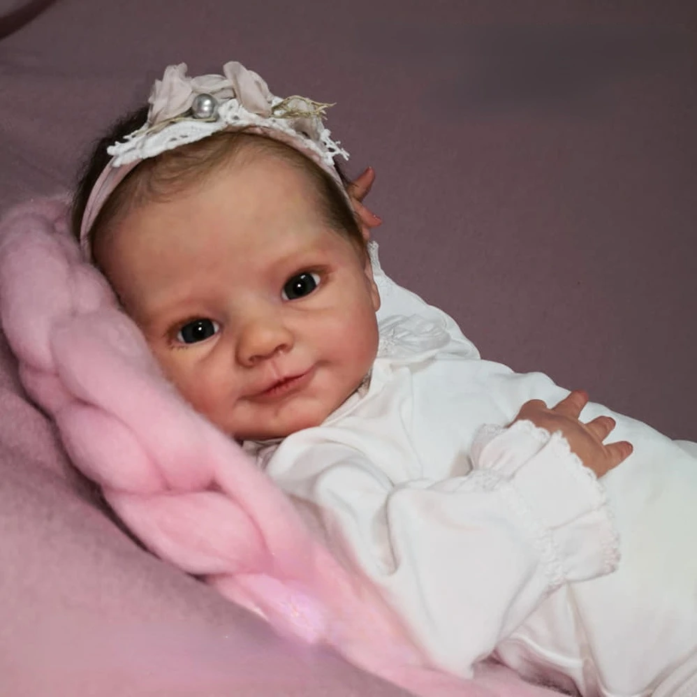 19inch Reborn Doll Kit Magdalena Soft Touch Unfinished Doll Parts with ...