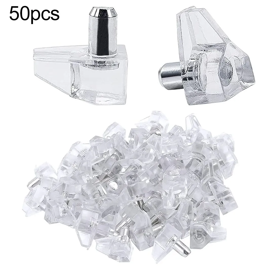 50pcs-Clear-Kitchen-Cabinet-Shelf-Supports-Pegs-Studs-With-Metal-Pin ...