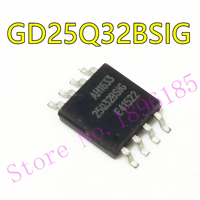 1pcs/lot Gd25q32 Gd25q32bsig Sop-8 Gd25q32csig 3.3v Uniform Sector Dual ...