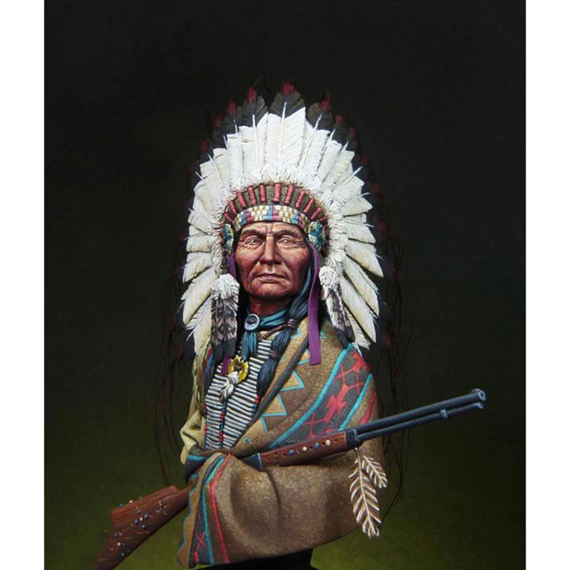 Resin Figure 1/10 Ancient Officer Man Bust Model Unassambled Unpainted ...