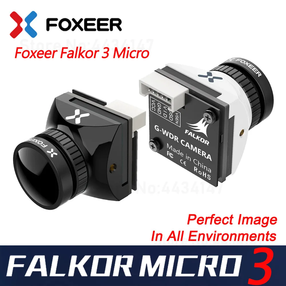 Foxeer Falkor Micro 3 Camera 1200tvl Fpv 16:9/4:3 Pal/ntsc Switchable ...