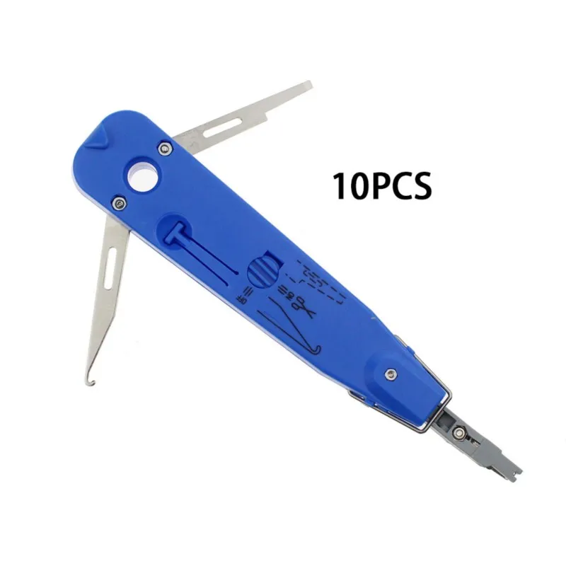 10pcs Professional Blue KRONE LSA Plus Punch Down Tool Kit With Sensor ...