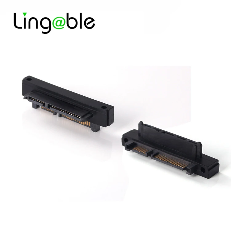 Lingable SATA Adapter Extender SATA 7+15 22P Male to 22pin Female ...
