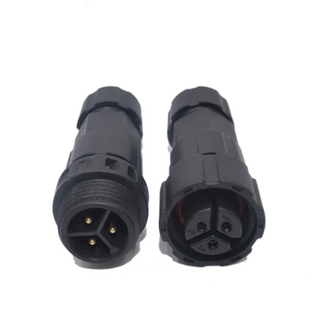 Male Female Plugs M16 Assembled Waterproof Electrical Cable Connector ...