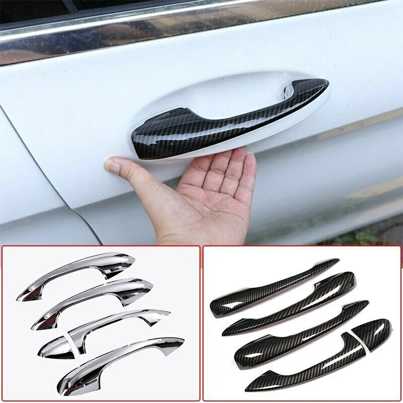 Car Door Handle Cover Protection Trim Frame For Mercedes Benz C E GLC ...