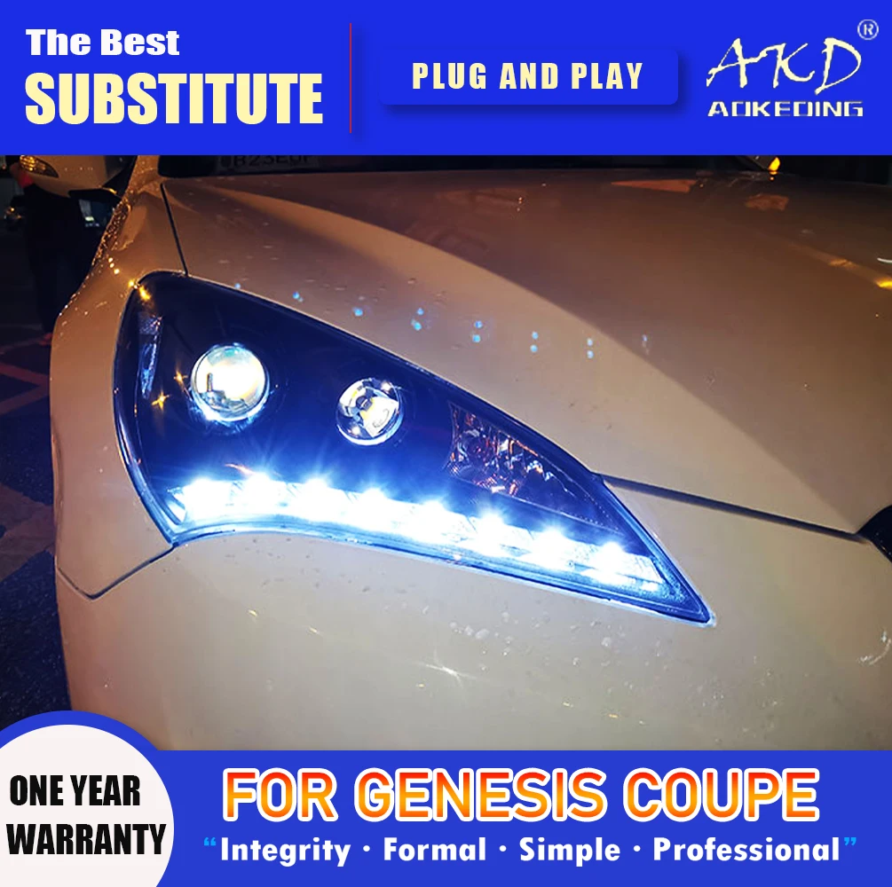 AKD-Head-Lamp-for-Genesis-Coupe-LED-Headlight-2009-2012-Headlights ...
