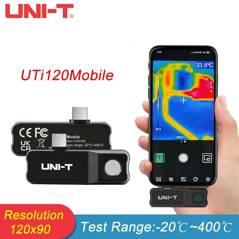 UNI-T-Thermal-Camera-UTi120-Mobile-Phone-Thermal-Imager-for-Phone-for ...